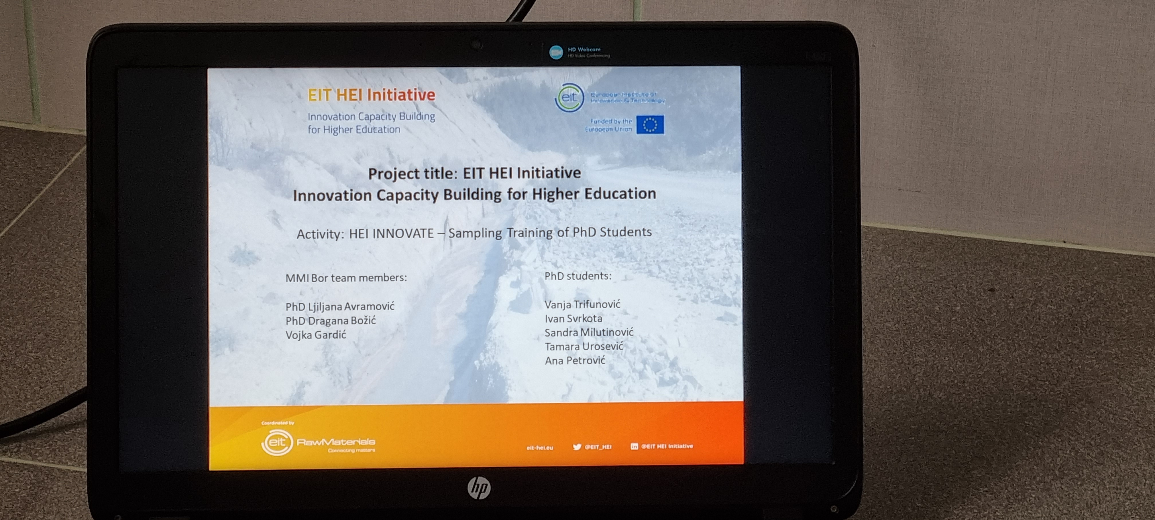 Sampling Training of PhD Students8 - IRM Bor